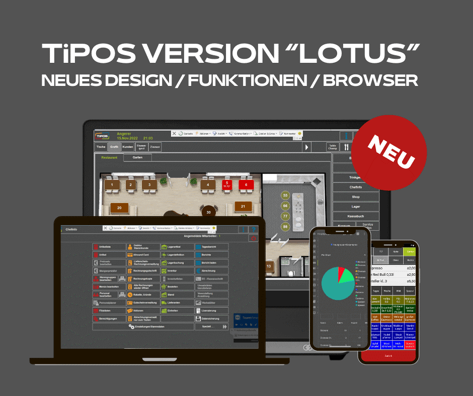 Techpos präsentiert TiPOS LOTUS: Neue Version 2025